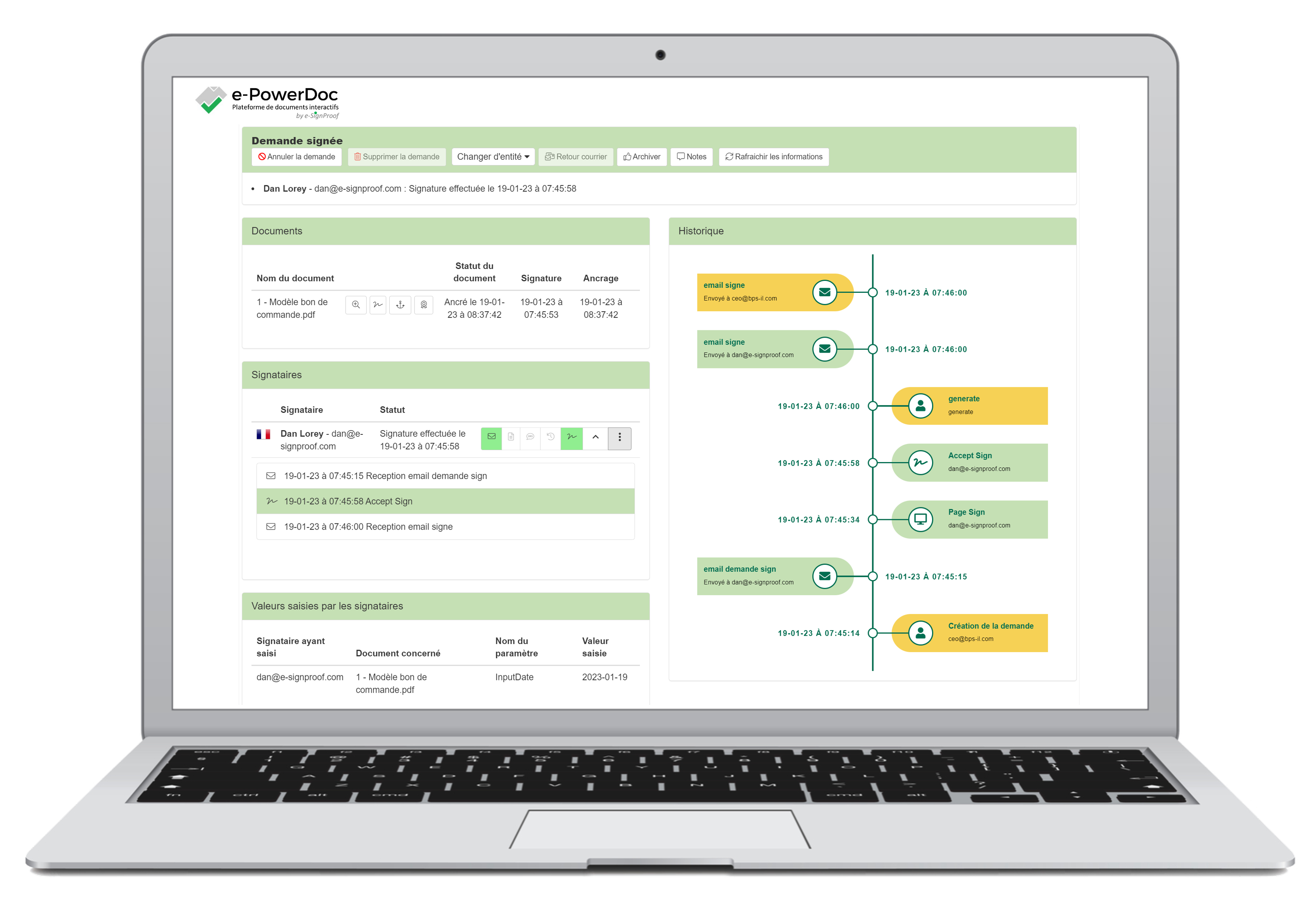 e-PowerDoc - Documents interactifs et Signature Electronique